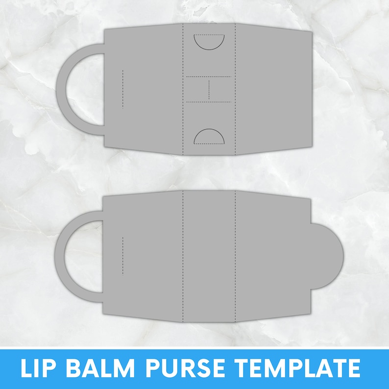 Lip Balm Purse Template Png Svg Dxf Eps Label Wrapper - Etsy