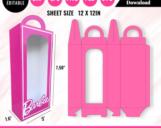 Tall Gable Box Template, Tall Window Box, Gable Box, Tall Box Svg, Box ...