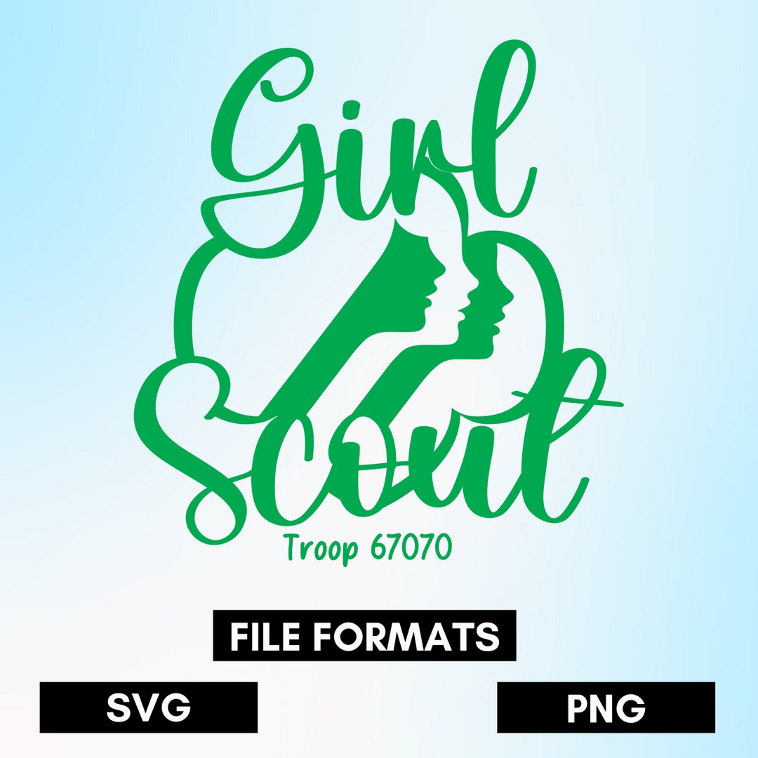 Girl Scout Text for Troop Tshirt Svg, Custom Girl Scout Troop Number ...