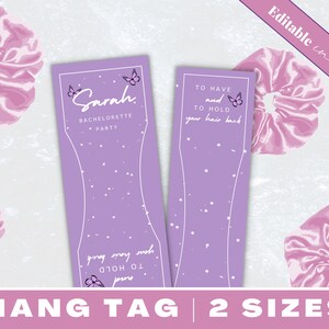 Editable Hanging Tags Template, Printable Fashion Label Template ...
