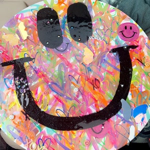 Smiley Face Art - Etsy