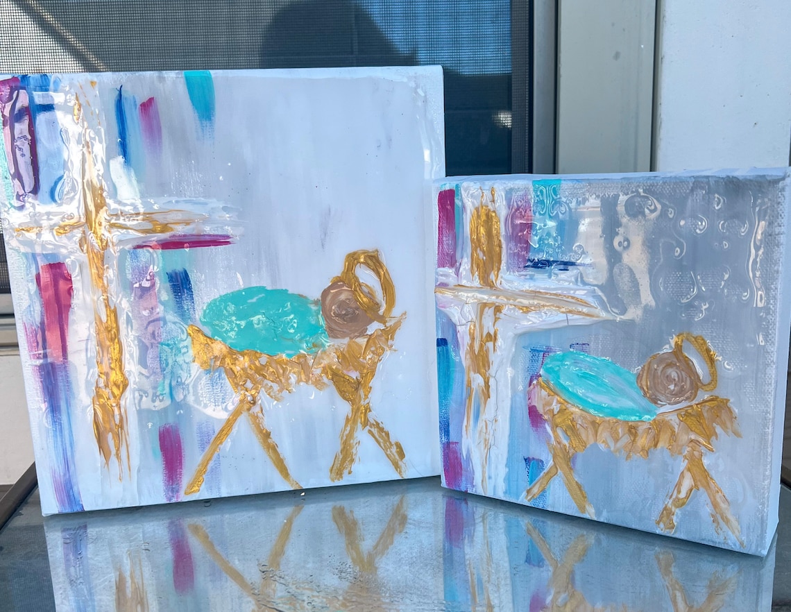 Manger Scene Art - Etsy