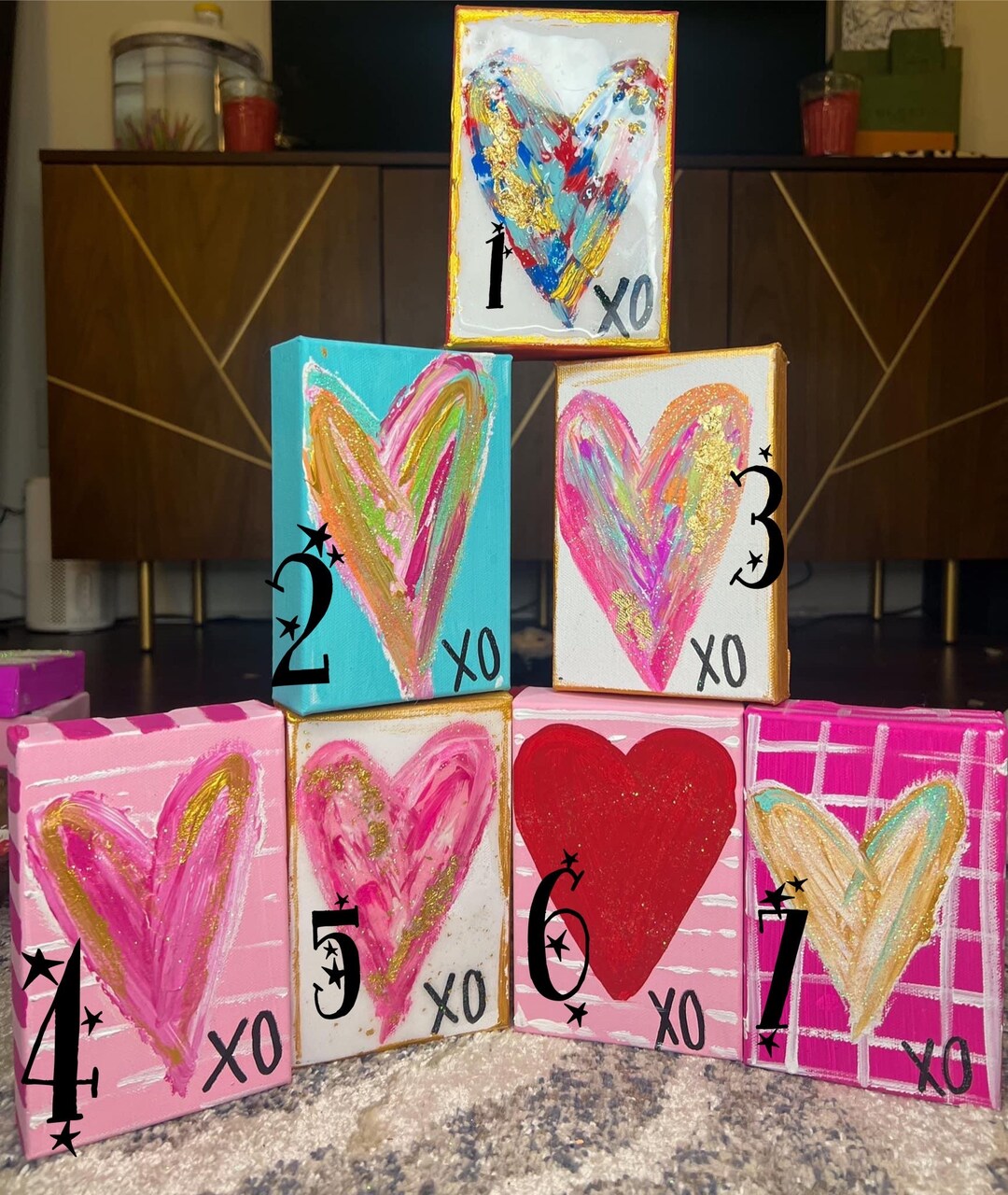 Valentines Heart Art - Etsy