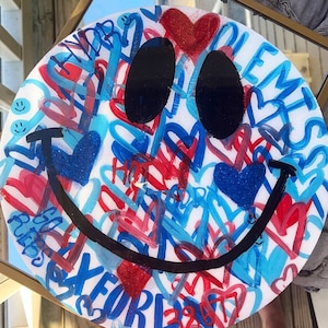 Smiley Face Art - Etsy