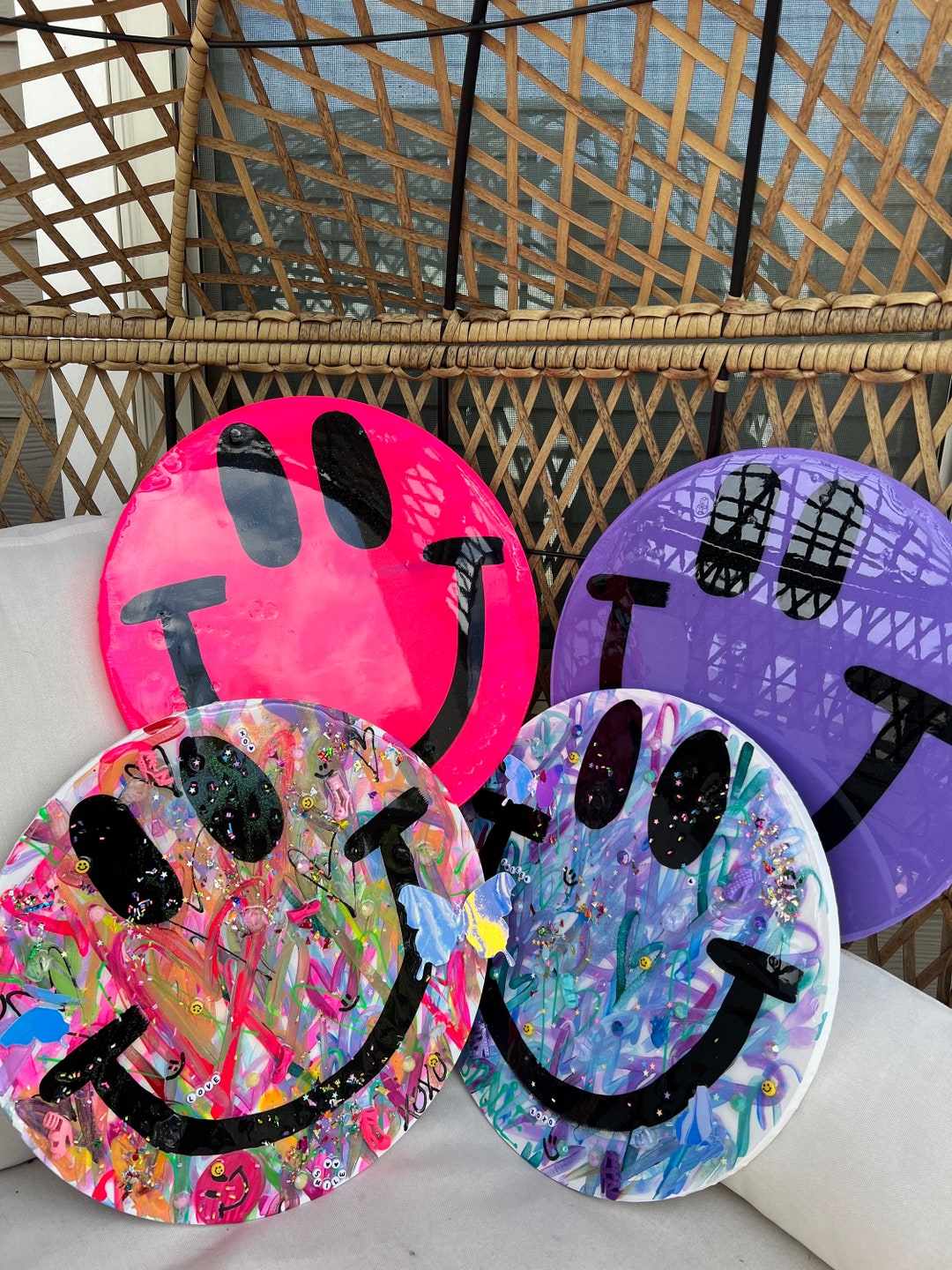 Smiley Face Art - Etsy