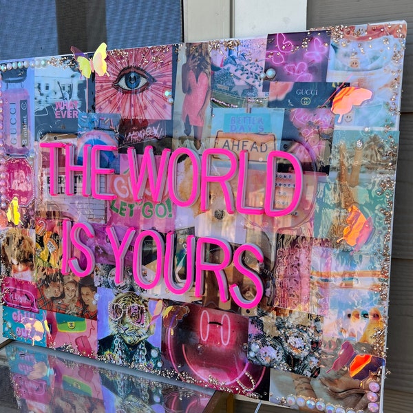 Neon Canvas Art - Etsy