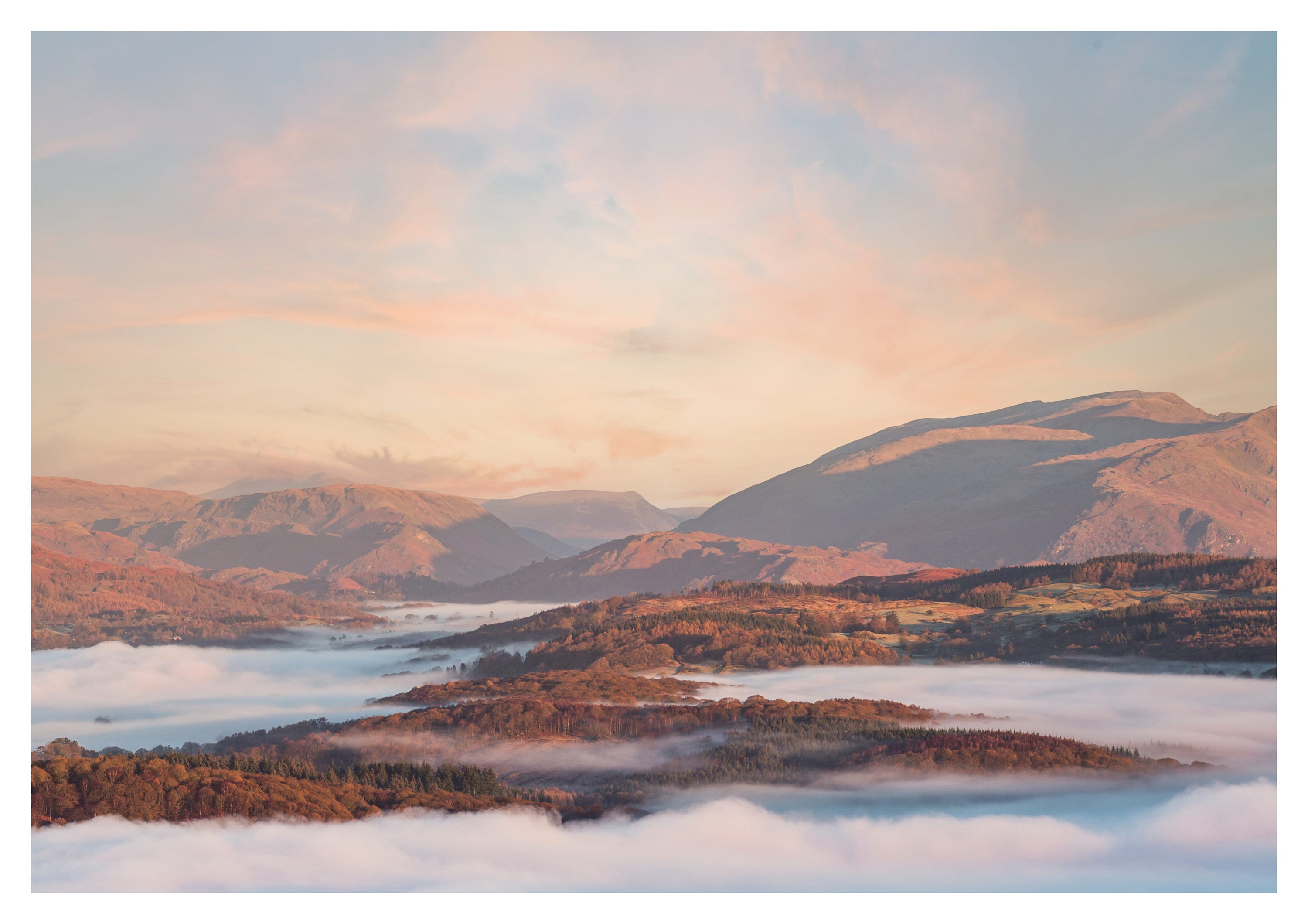 Windermere Sunrise - Landscape Wall Art - Windermere, Cumbria, Lake ...