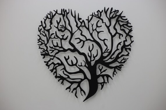 Heart Shaped Tree Drawing