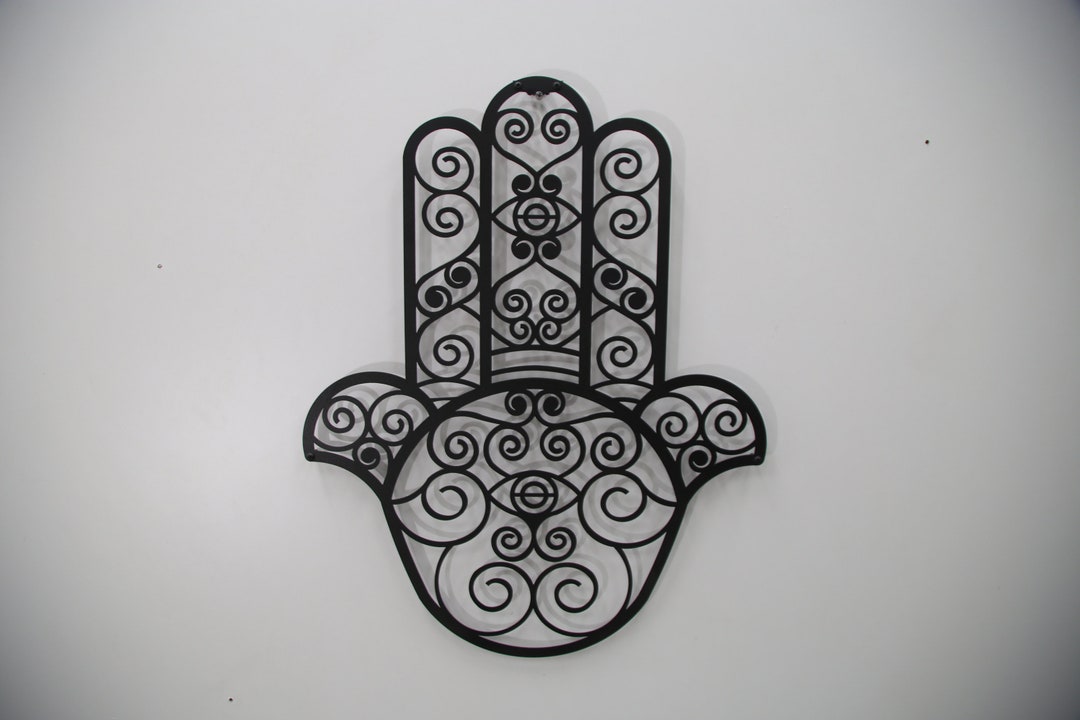 Hamsa Wall Art, Hamsa Wall Hangings Decor, Hamsa Hand Large Metal Wall ...