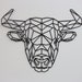 Metal Wall Art Metal Bison Decor Tree Mountain Bison Family Art Home ...