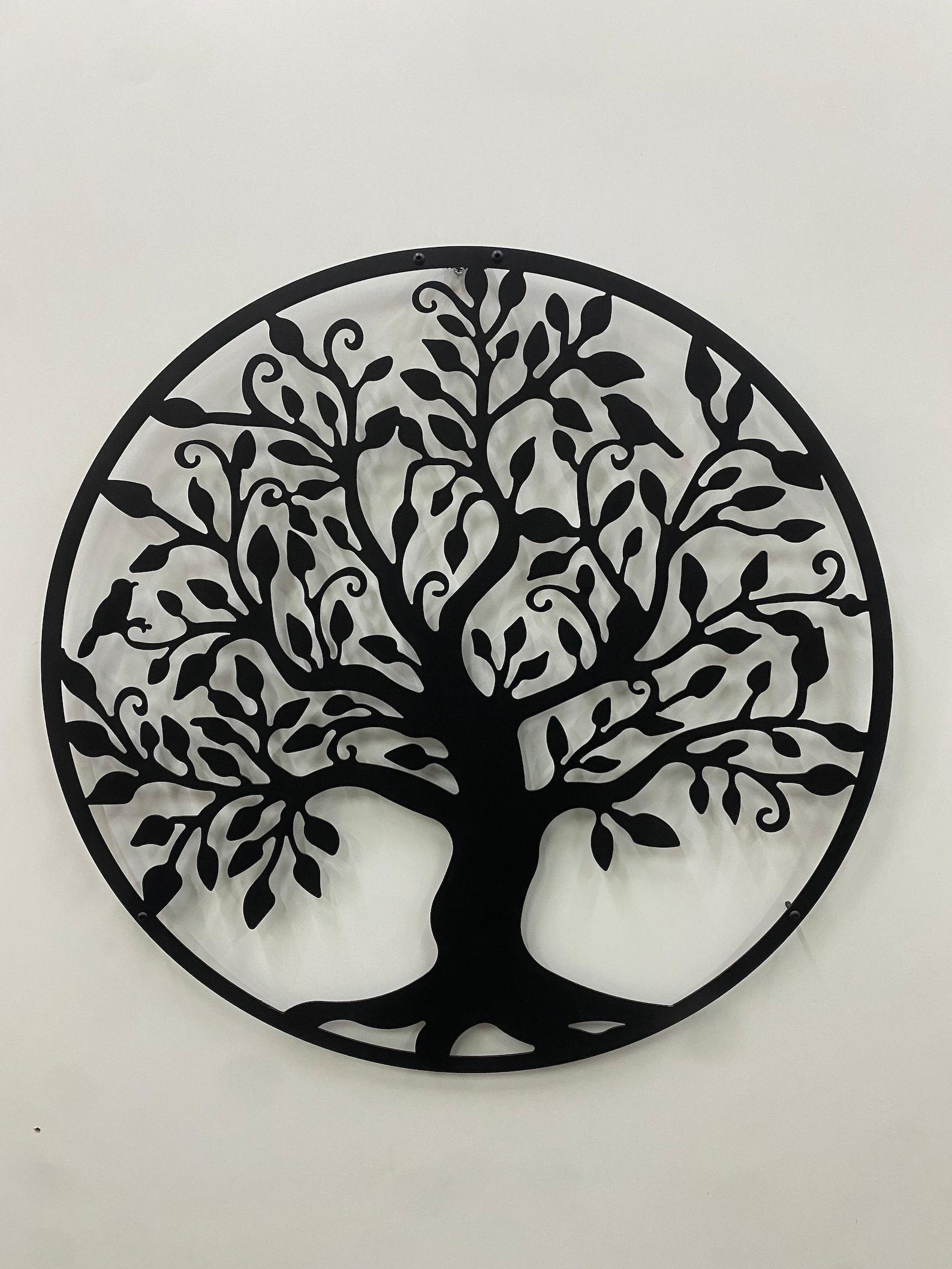 Large Tree of Life Metal Wall Art Wall Decor Metal Tree Round Tree Sign ...