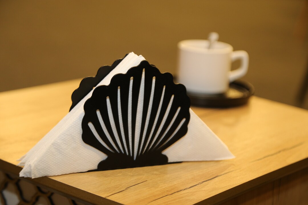Sea Shell Metal Napkin Holder, Metal Kitchen Accessories, Dining ...