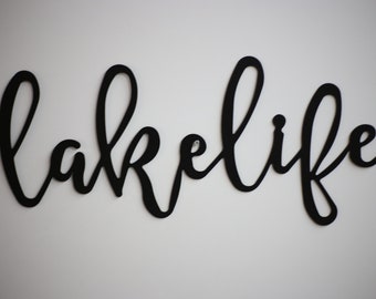 Lake Life, Lake Sign, Lake House Decor - Etsy