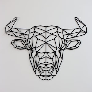 Metal Wall Art Metal Bison Decor Tree Mountain Bison Family Art Home ...