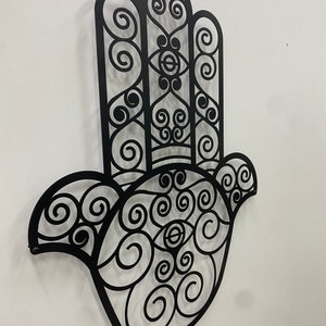 Hamsa Wall Art, Hamsa Wall Hangings Decor, Hamsa Hand Large Metal Wall ...