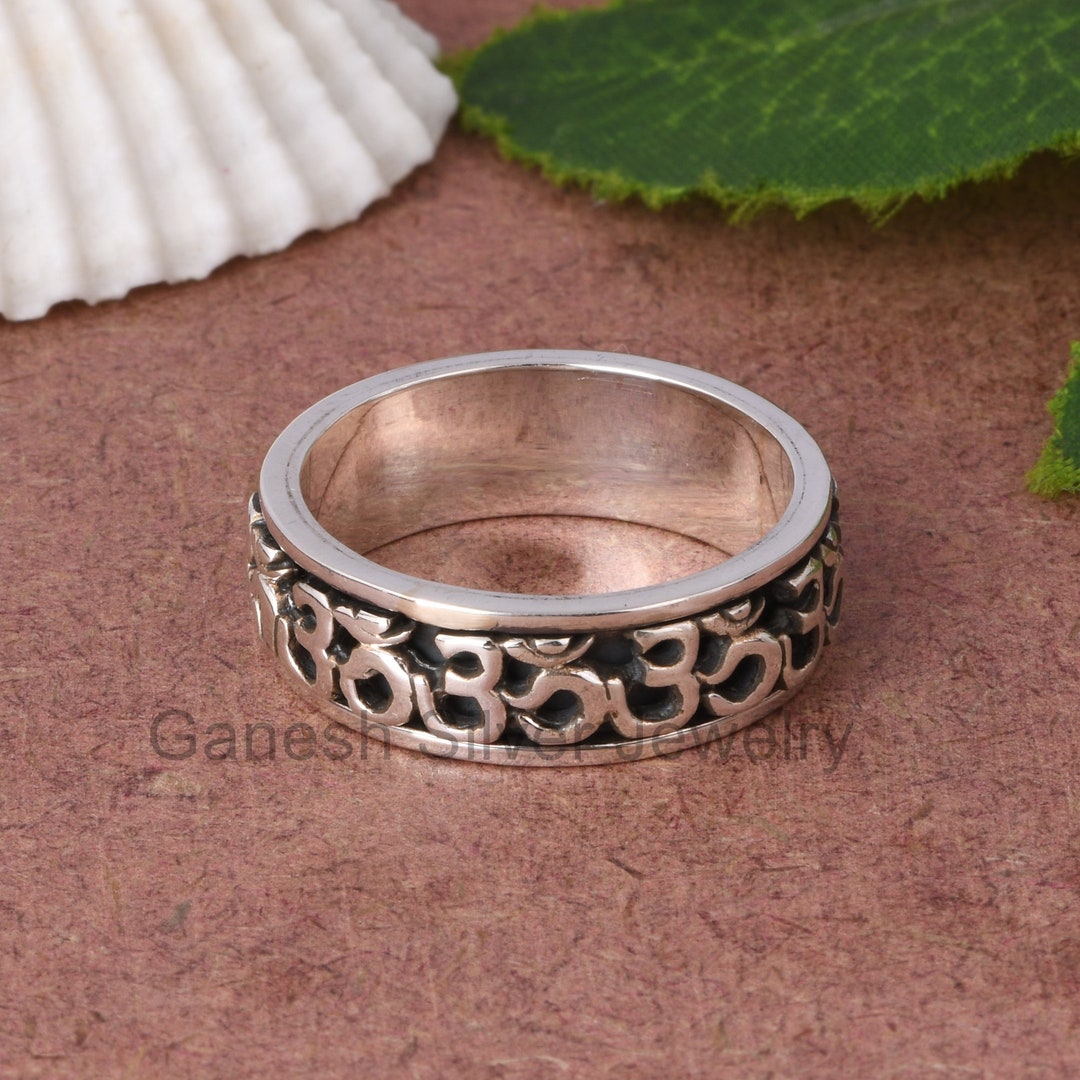 ॐ OM Symbol of God Ring, Spiritual Ring for Any Person, Meditation ...