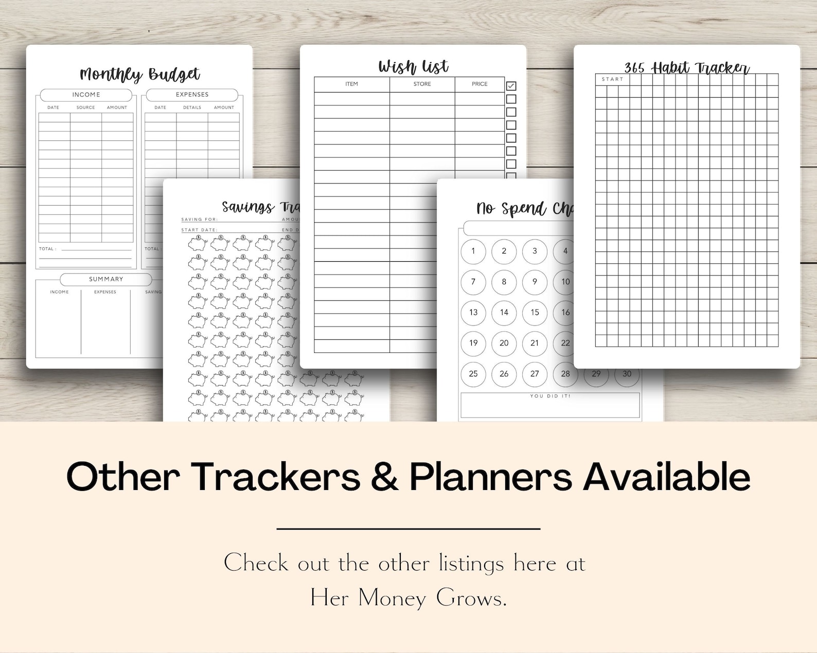 365 Habit Tracker Printable | A4, A5, US Letter & Half Letter Sizes - Etsy