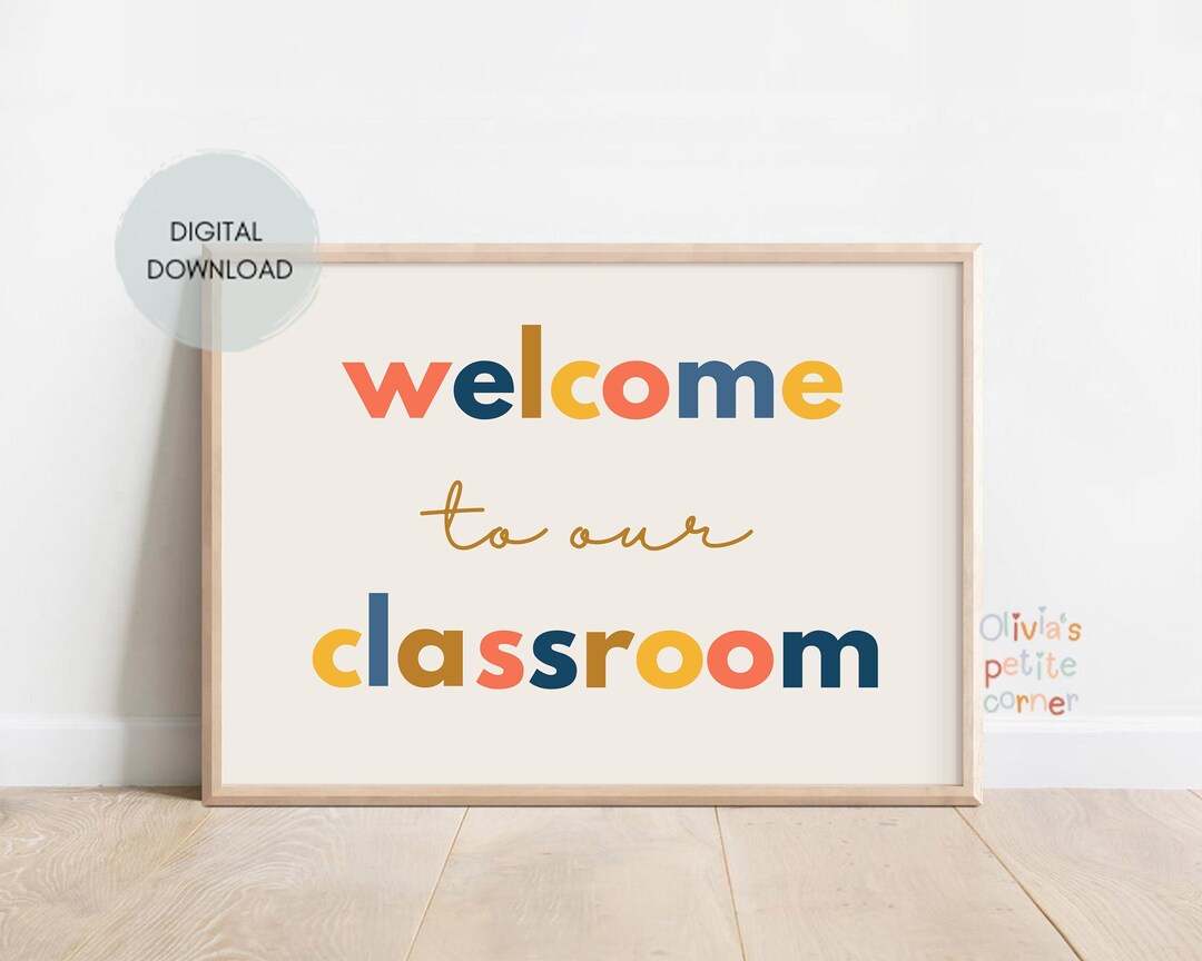 Welcome to Our Classroom Printable Classroom Decor Classroom Signs ...