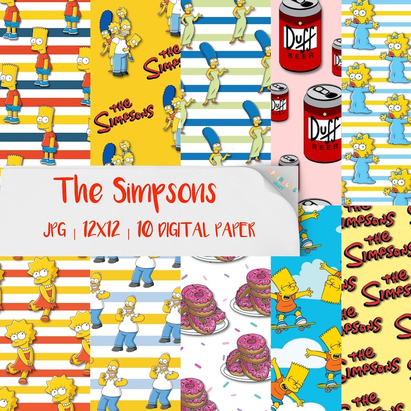 Simpsons Backgrounds - Etsy UK
