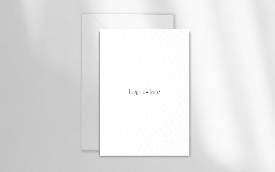 Karte zum Einzug happy new home | Einzug Umzug - Etsy.de