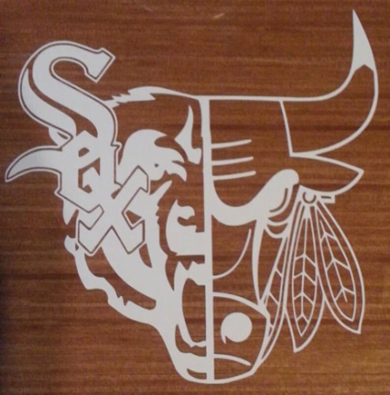 Set of 2 Chicago White Sox Bulls Bears Blackhawks Decal 6 Inch - Etsy