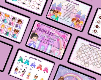 Princess Theme Busy Book for Kids Printable PDF - Etsy