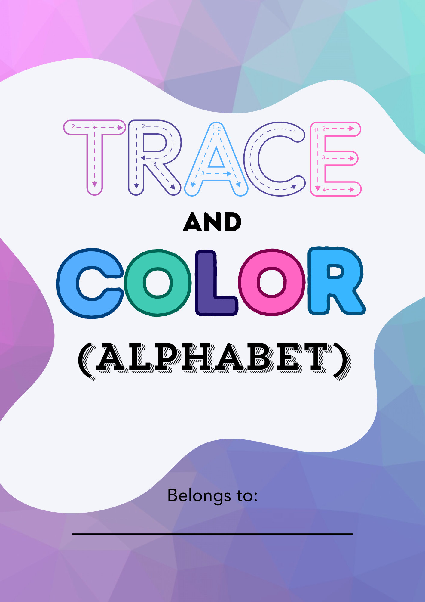 Alphabet Tracing and Coloring Book - Etsy