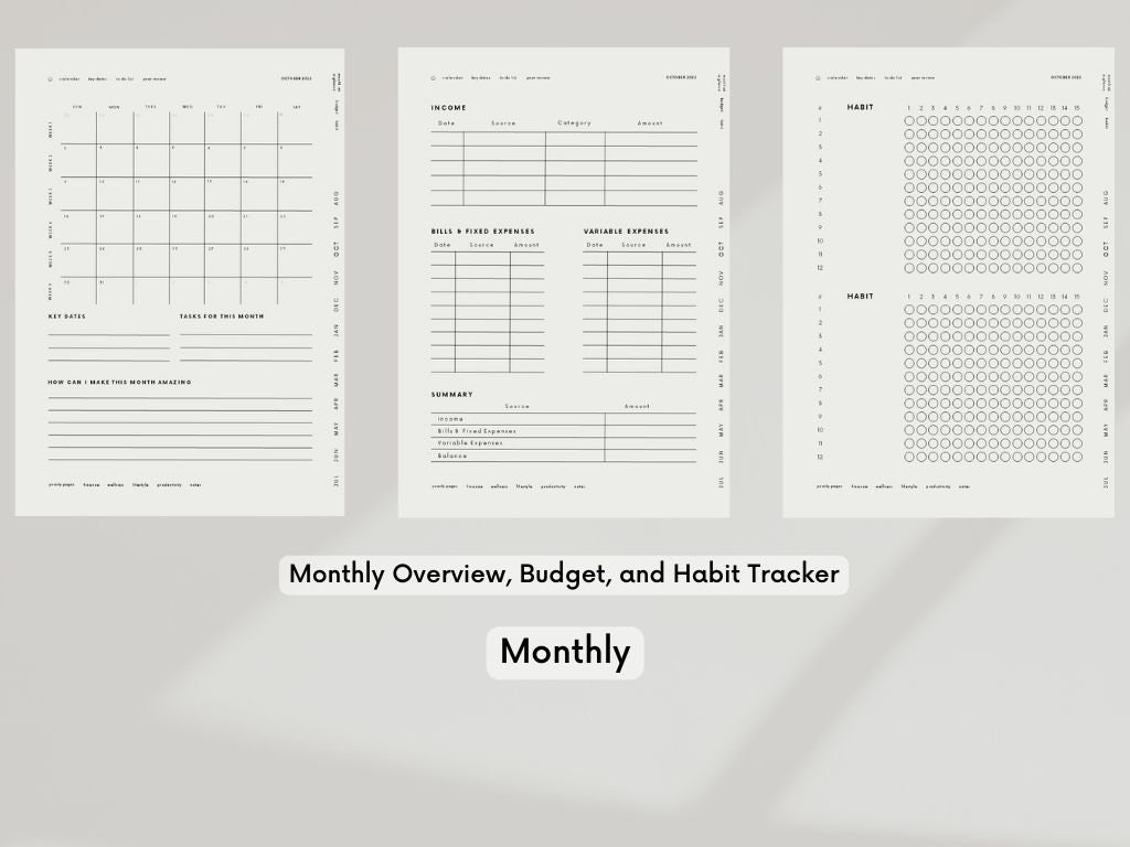 20222023 Hyperlinked Minimalist Digital Planner Goodnotes - Etsy