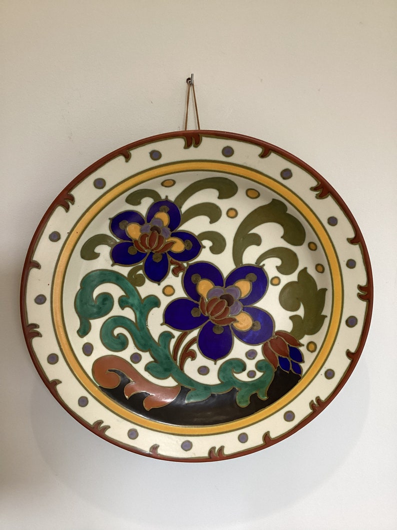 Gouda Pottery Royal Zuid Holland Large Wall Plate Platter - Etsy