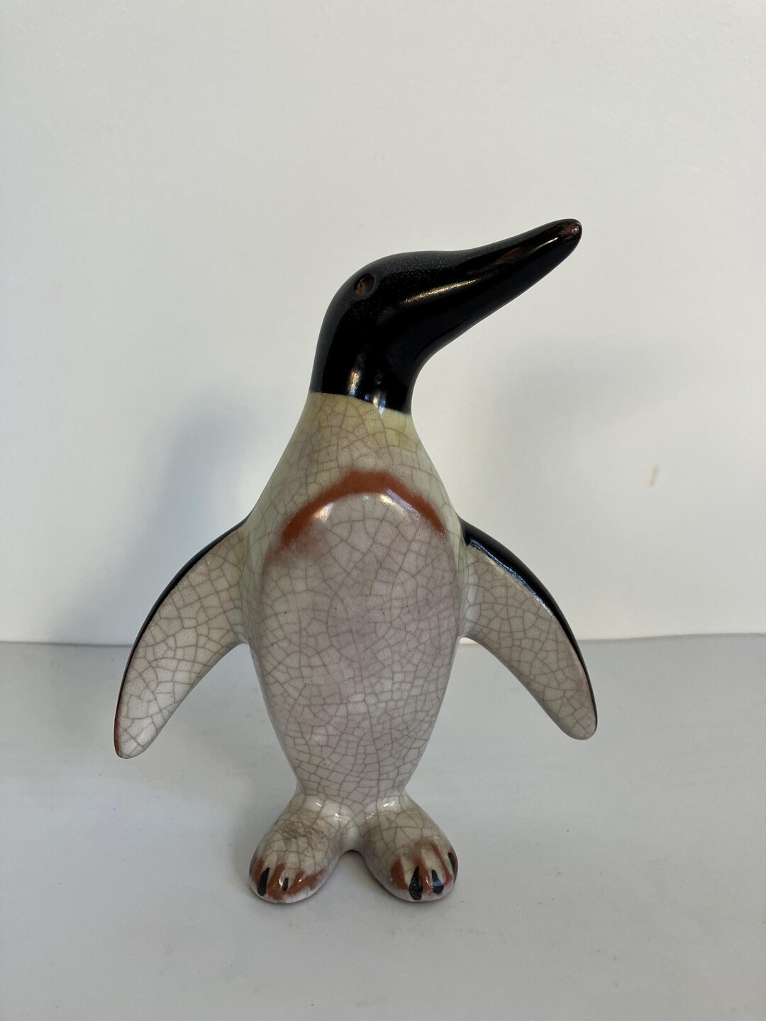 Karlsruhe Majolika - Vintage Ceramic Penguin - Walter Bosse - 1960's - Etsy