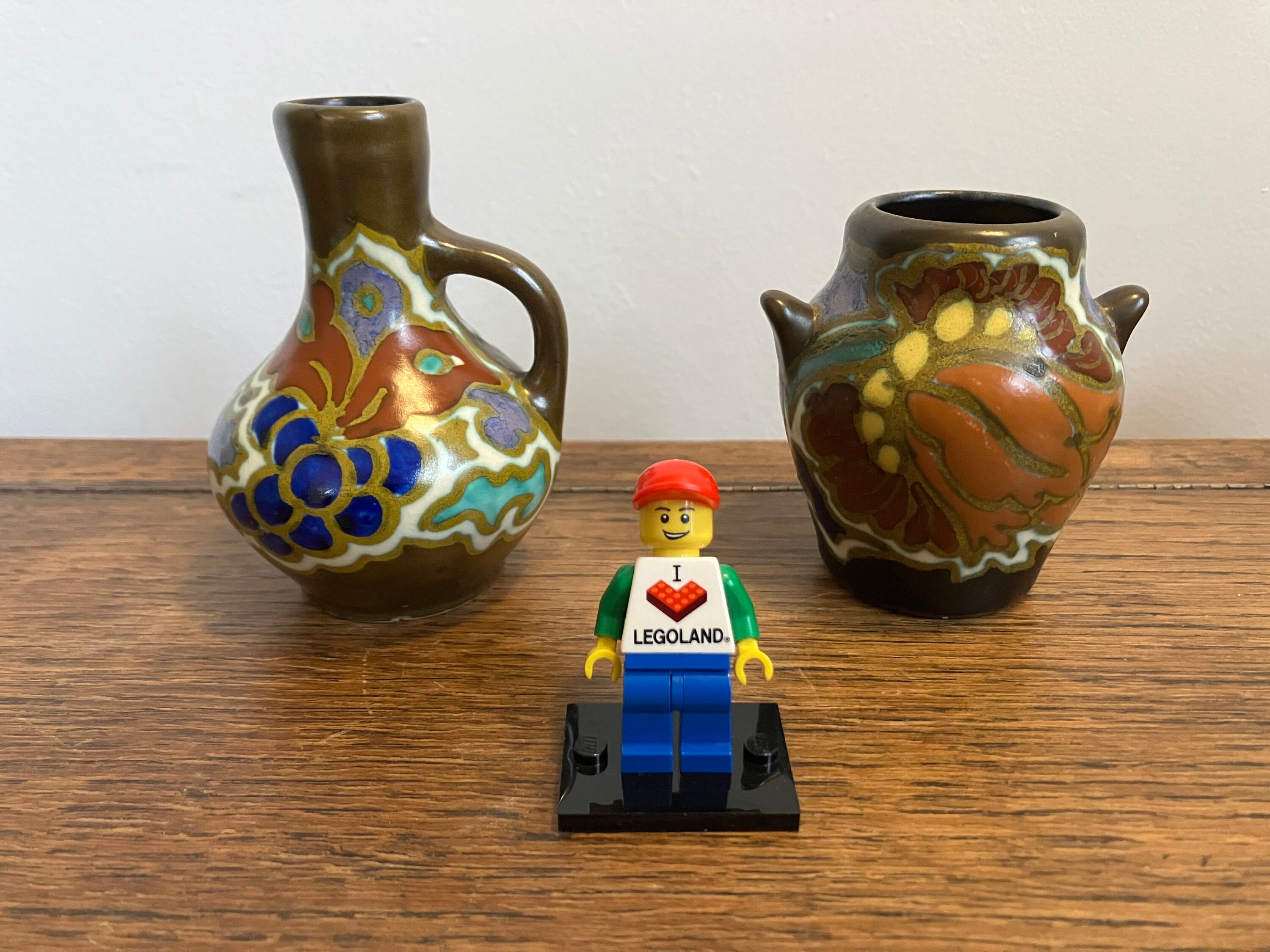 IVORA Gouda Pottery - Set of Miniature Vases - Decor Princess - 1930's ...