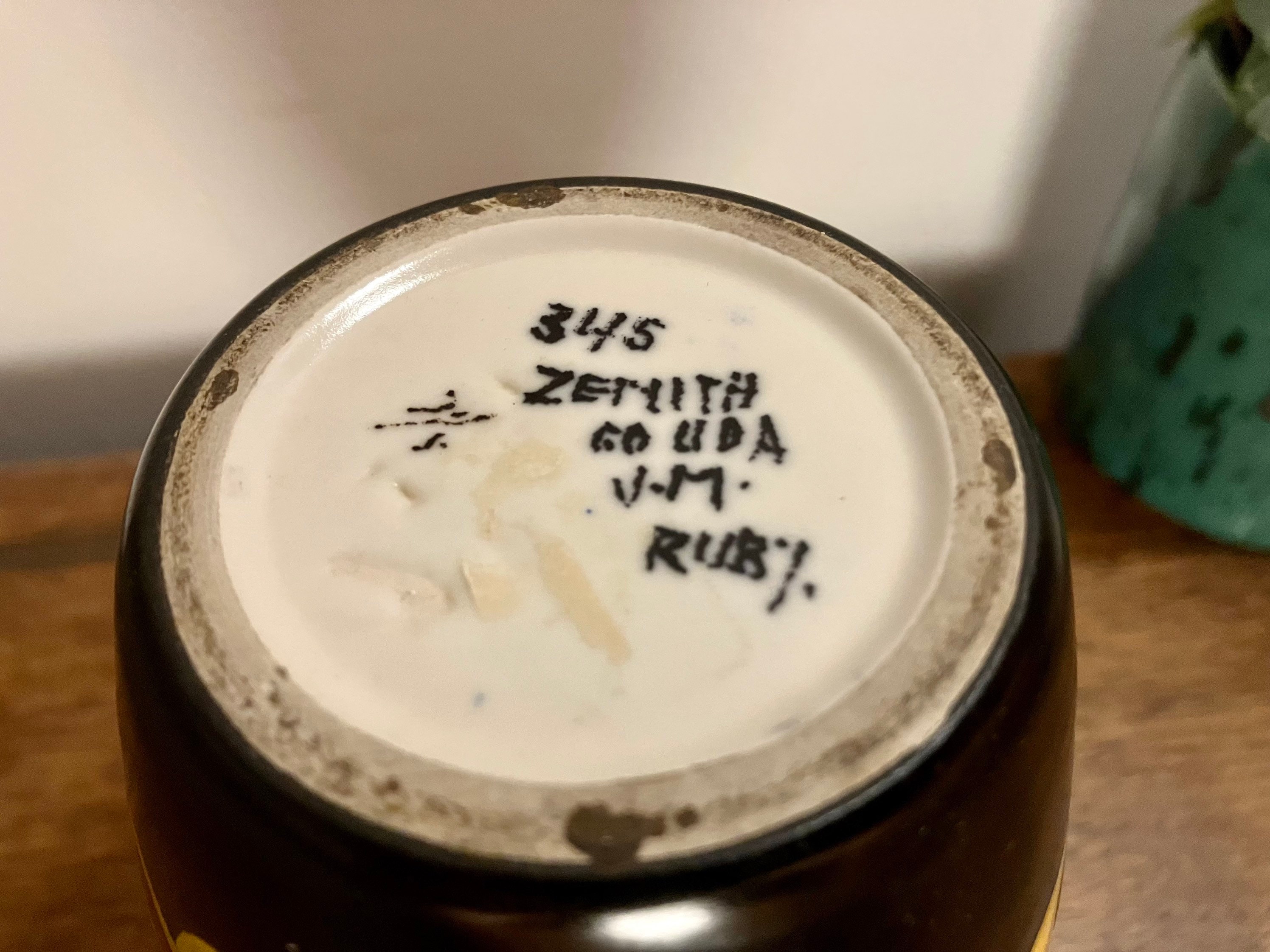 Gouda Zenith Pottery Vase With Floral Print Decor Ruby - Etsy