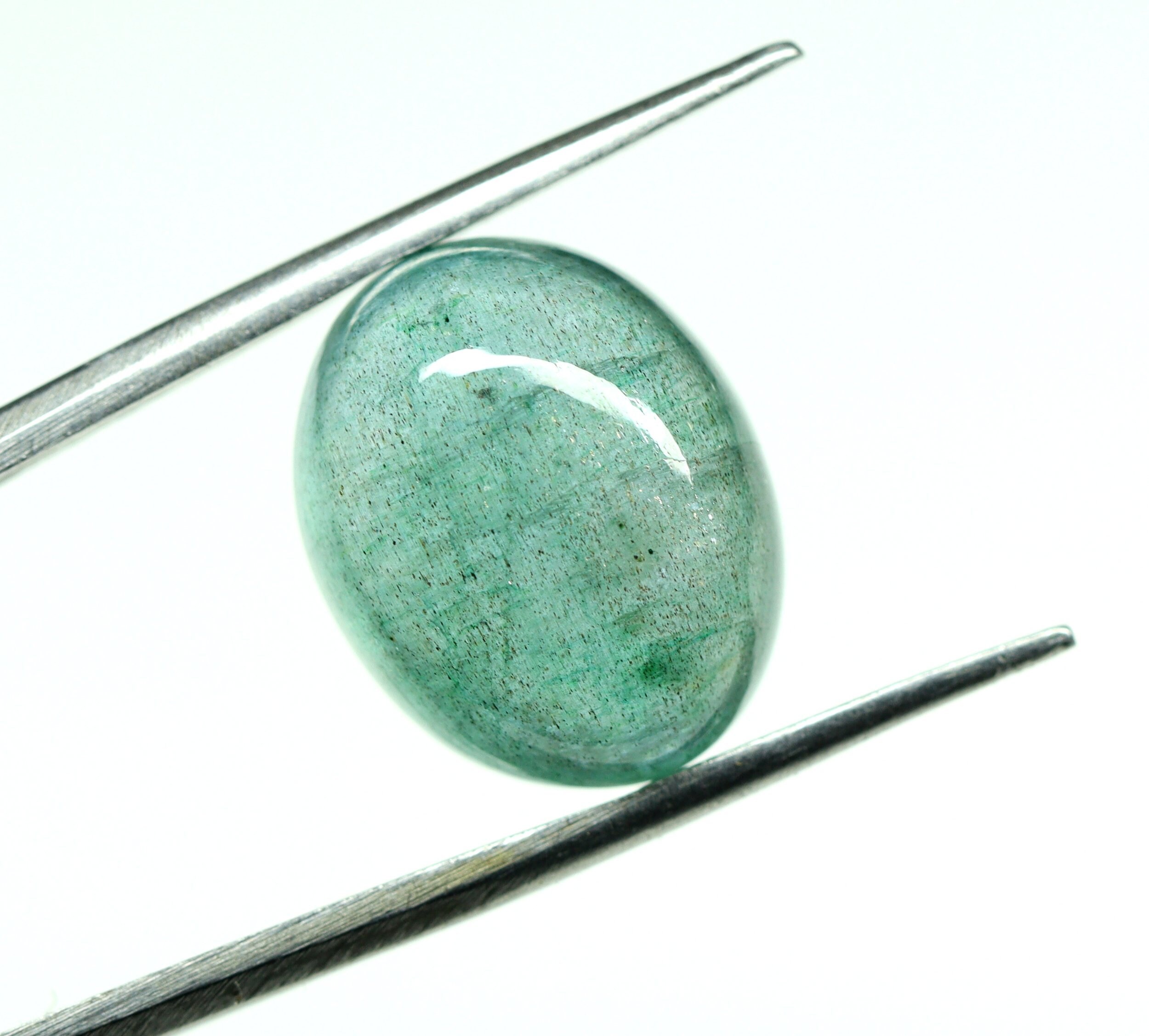 Natural Emerald Stone Emerald Gemstone Green Emerald Cabochon Both Side ...