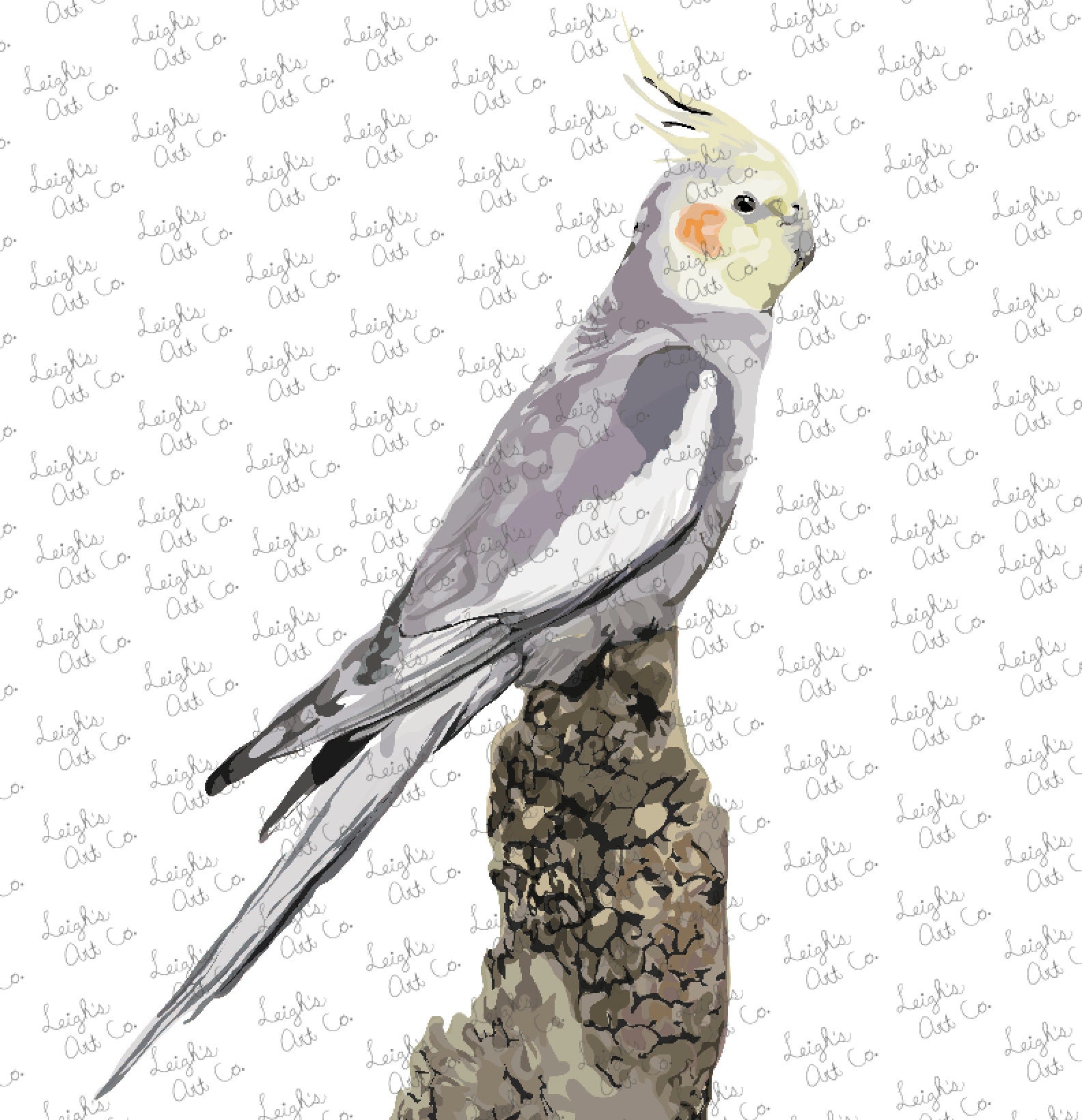 Cockatiel Diy Crafts Clipart Printable Downloadable Jpeg Etsy