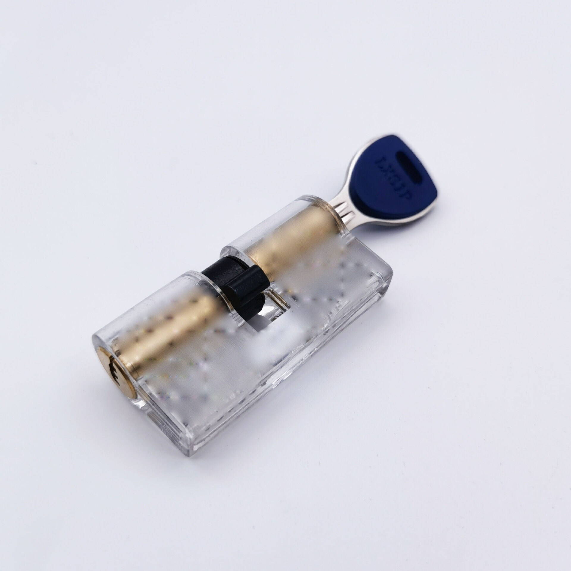 Acrylic Lock Cylinder Plastic Semi-circle Cylinder Crescent Cylinder ...