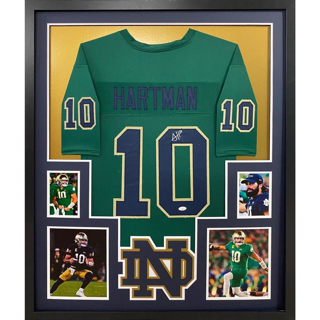 Sam Hartman Signed Framed Jersey JSA Autographed Notre Dame - Etsy