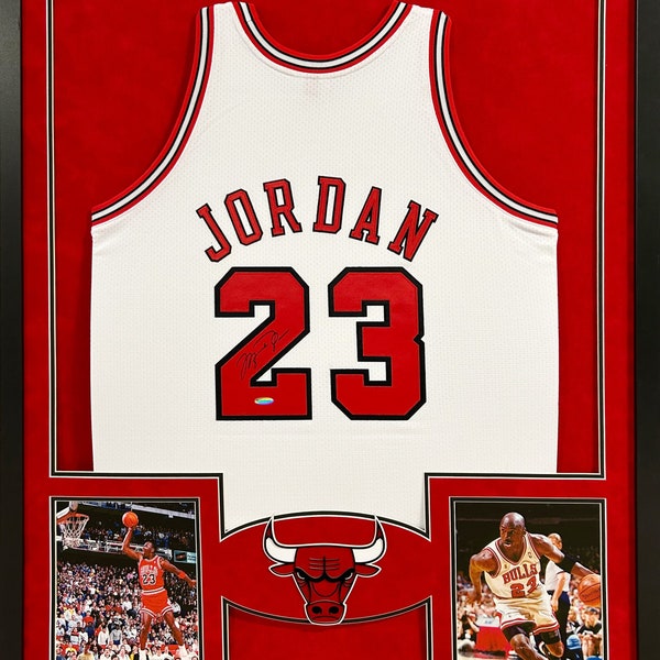 Michael Jordan Signed Jersey Framed - Etsy