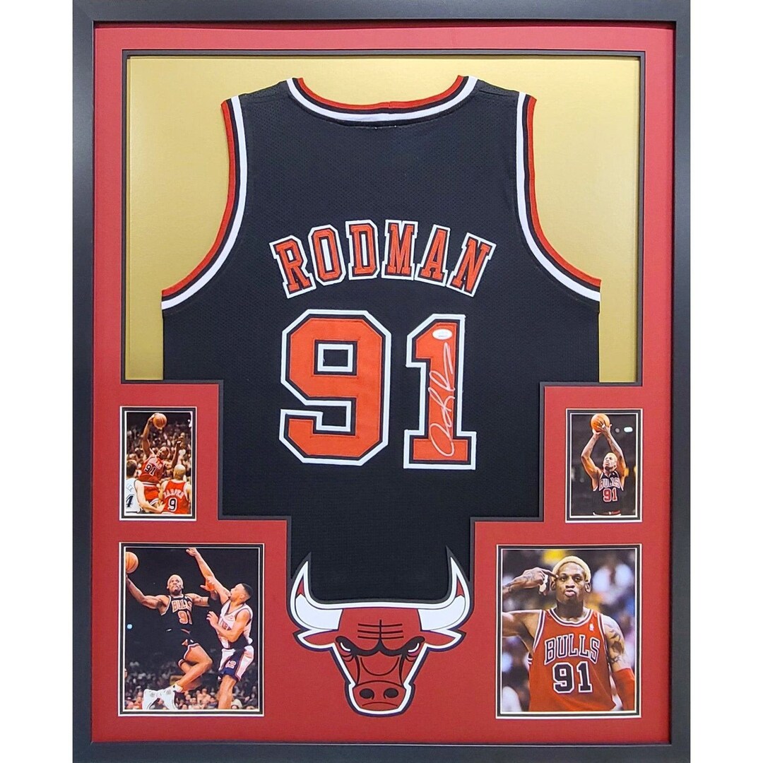 Dennis Rodman Signed Framed Jersey JSA Autographed Chicago Bulls - Etsy