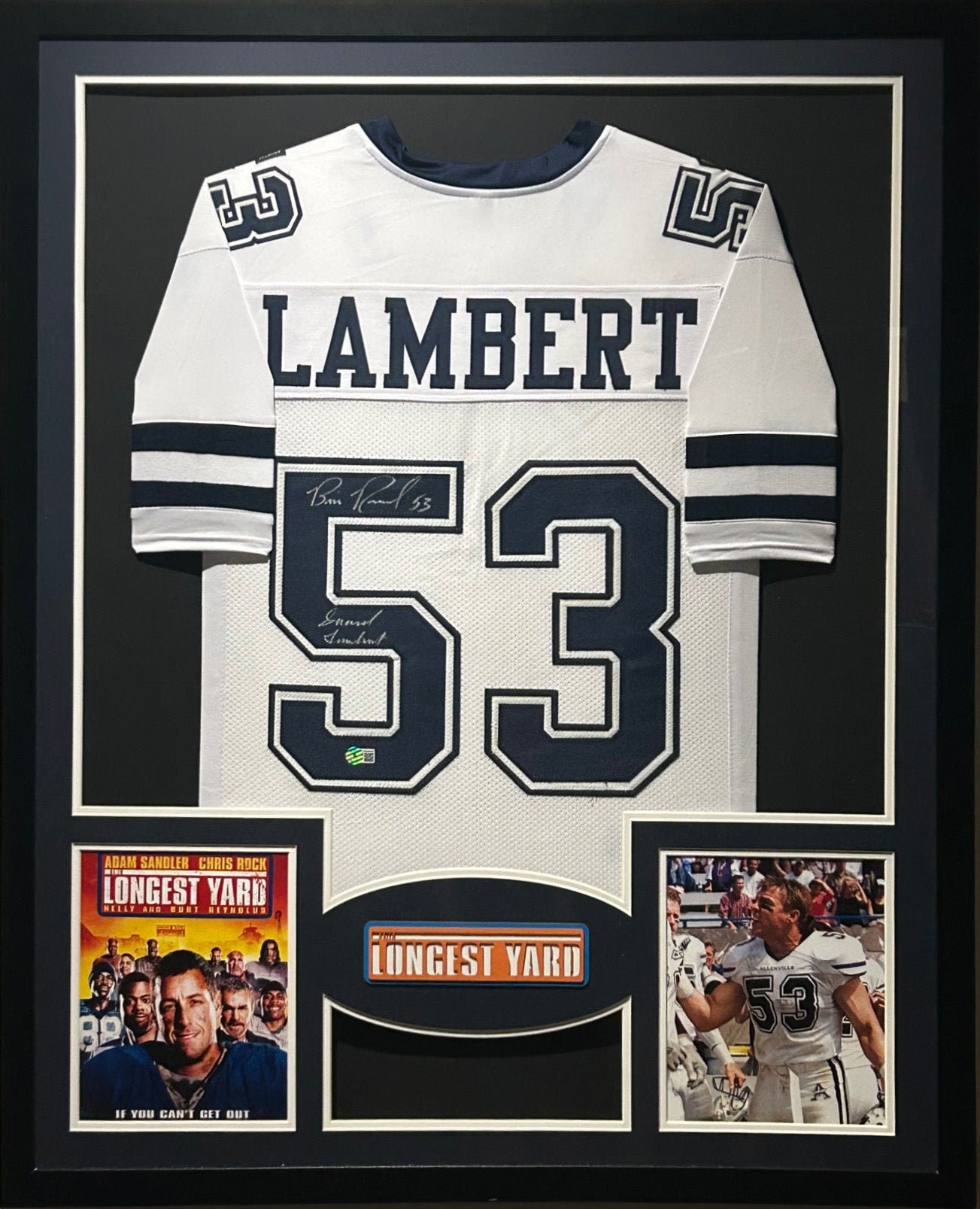 Bill Romanowski the Longest Yard Signed Framed Jersey Beckett ...