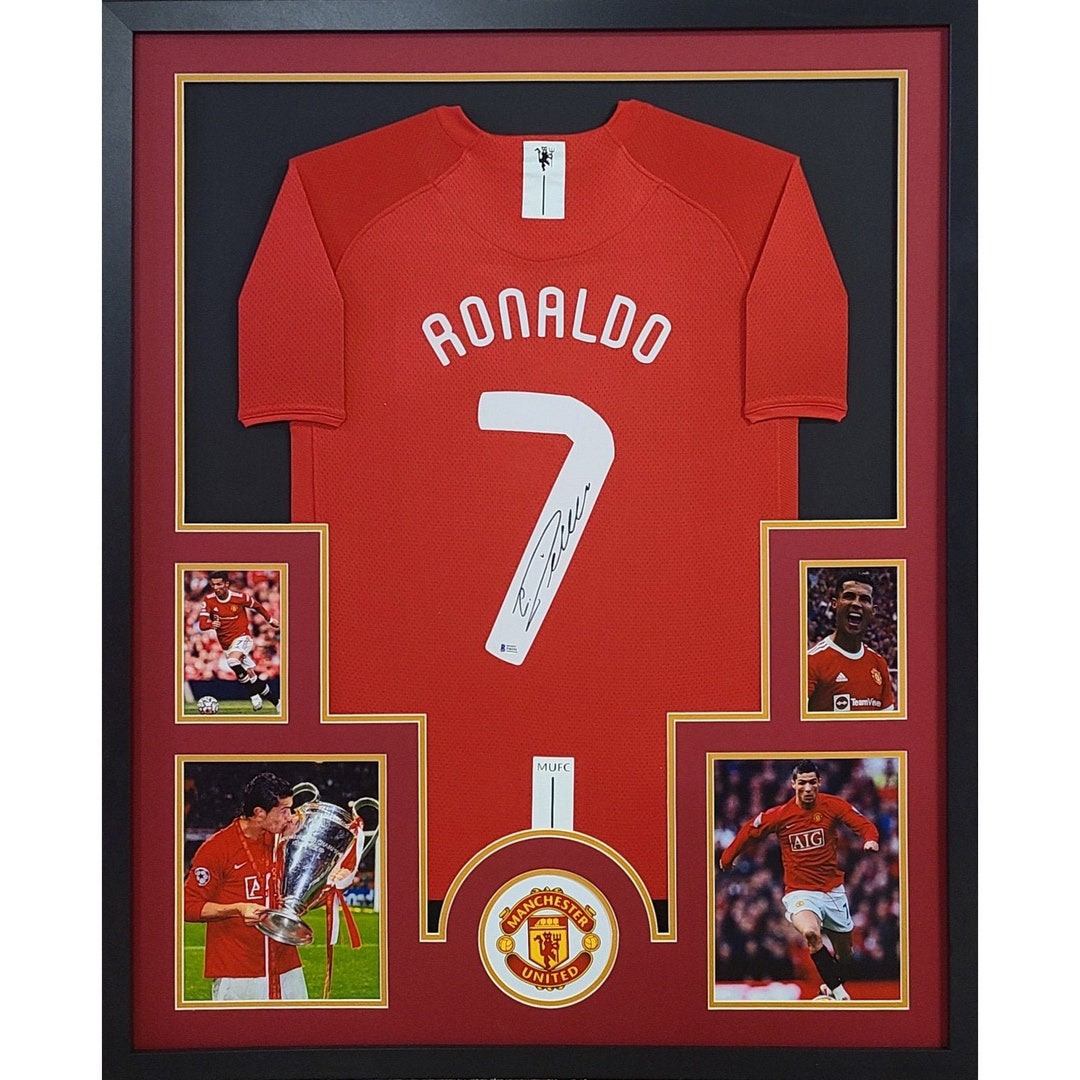 Cristiano Ronaldo Framed Signed Jersey Autographed Manchester United ...