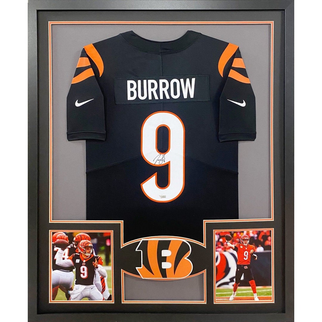 Joe Burrow Framed Signed Jersey Fanatics Autographed Cincinnati Bengals ...