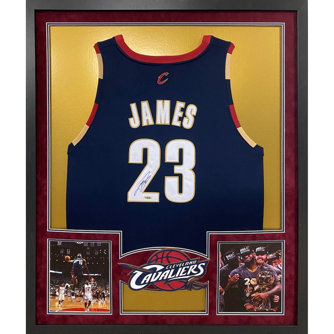 Lebron James Framed Signed Cleveland Cavaliers Jersey UDA Autographed ...