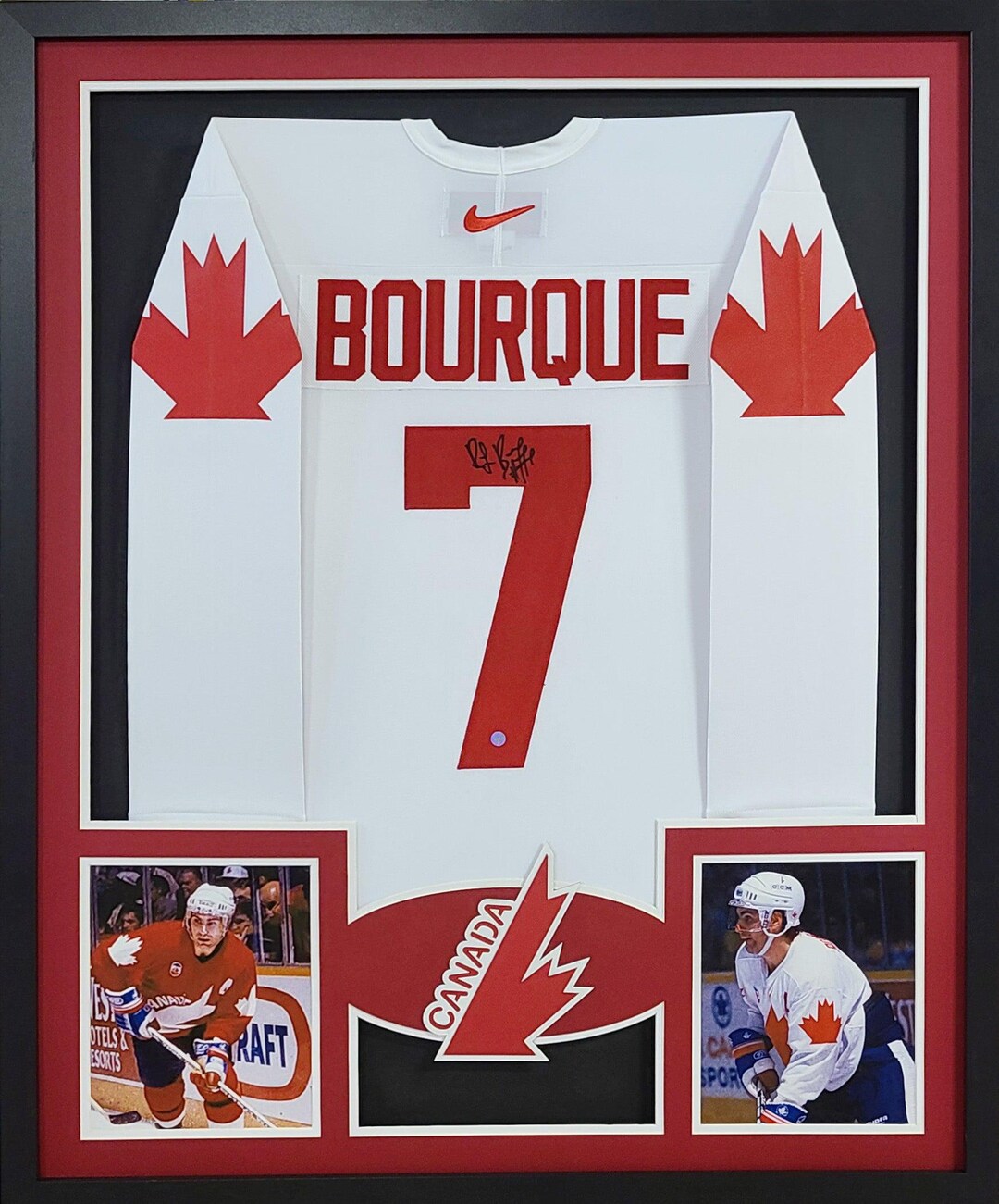 Ray Bourque Framed Signed Team Canada Jersey Frameworth Autographed ...