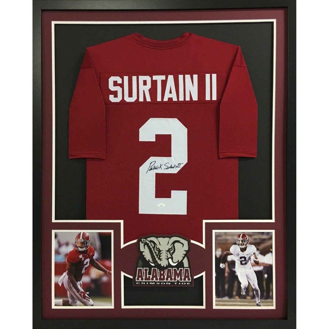 Patrick Surtain II Framed Signed Jersey Alabama JSA Autographed - Etsy