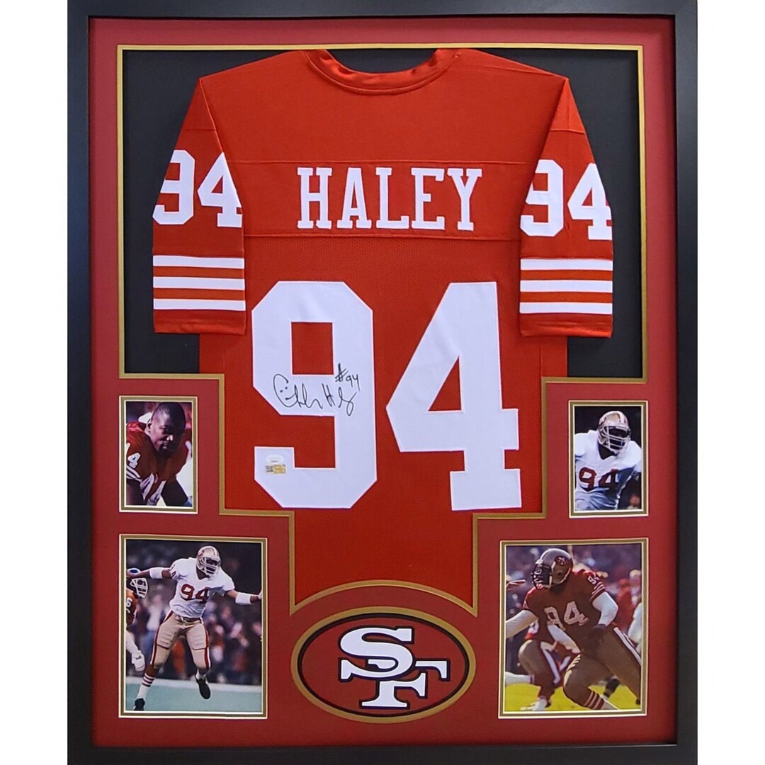 Charles Haley Signed Framed Jersey San Francisco 49ers JSA Autographed ...