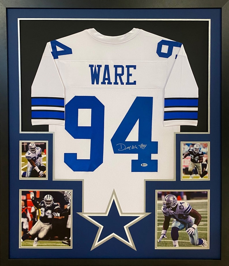 Demarcus Ware Framed Signed Jersey Beckett Autographed Signed Dallas ...