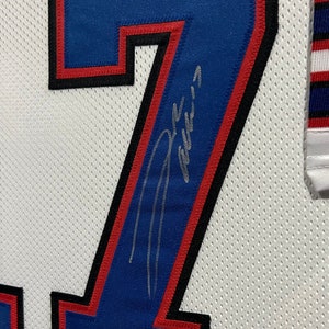 Josh Allen Framed White Jersey Beckett Autographed Signed Buffalo Bills ...