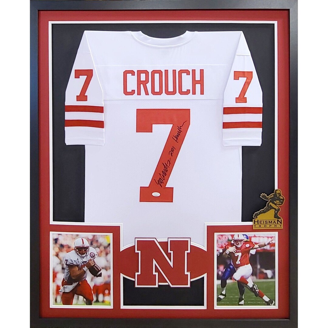 Eric Crouch Framed Signed Nebraska Jersey JSA Autographed Heisman - Etsy