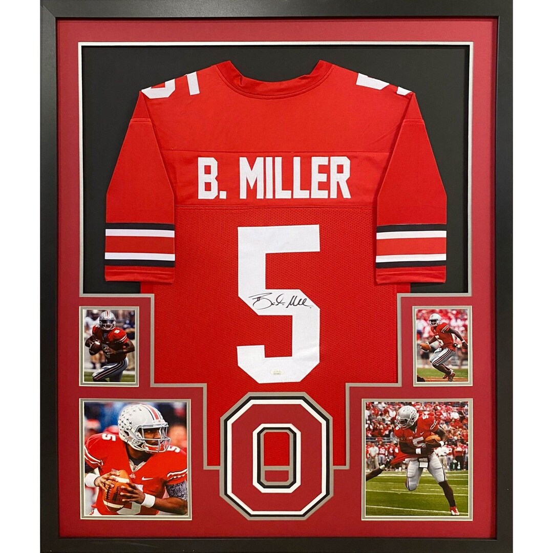 Braxton Miller Signed Framed Signed Jersey Ohio State Beckett ...