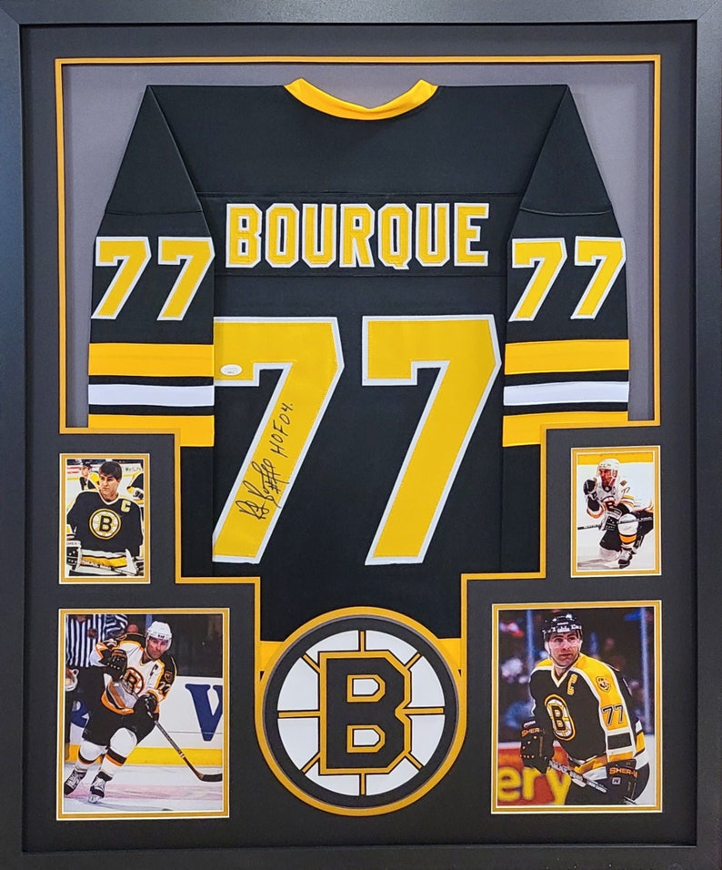 Ray Bourque Framed Signed Black Jersey JSA Autographed Signed Boston ...